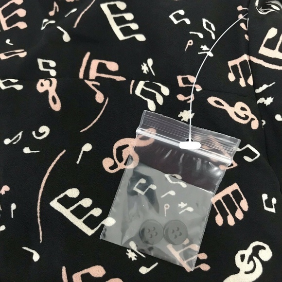 Modcloth | Tops | Modcloth 3x Blouse Pussy Bow Musical Note | Poshmark